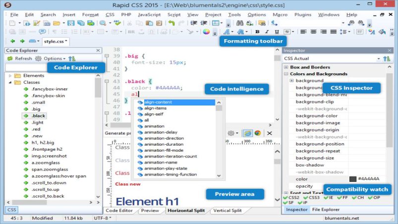ویرایشگر css بهترین و جدیدترین ادیتور CSS Editor در سال 2020 - دکتر ...